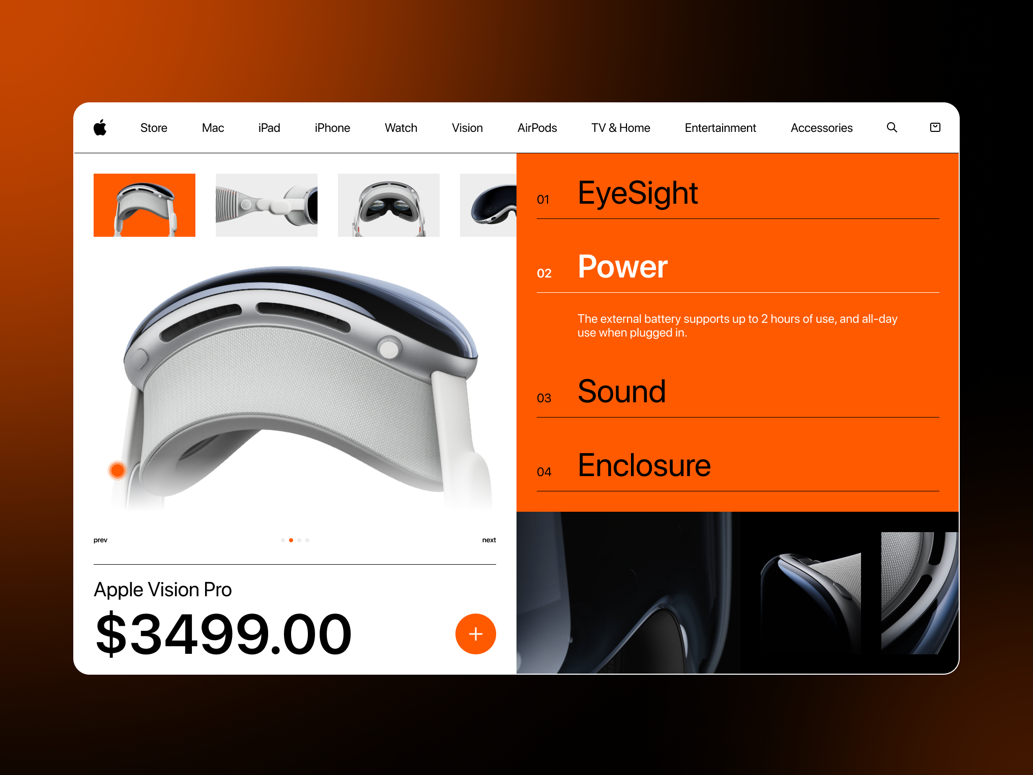 Apple Vision Pro - Product card concept design by Dmitry Kiiashko on ...
