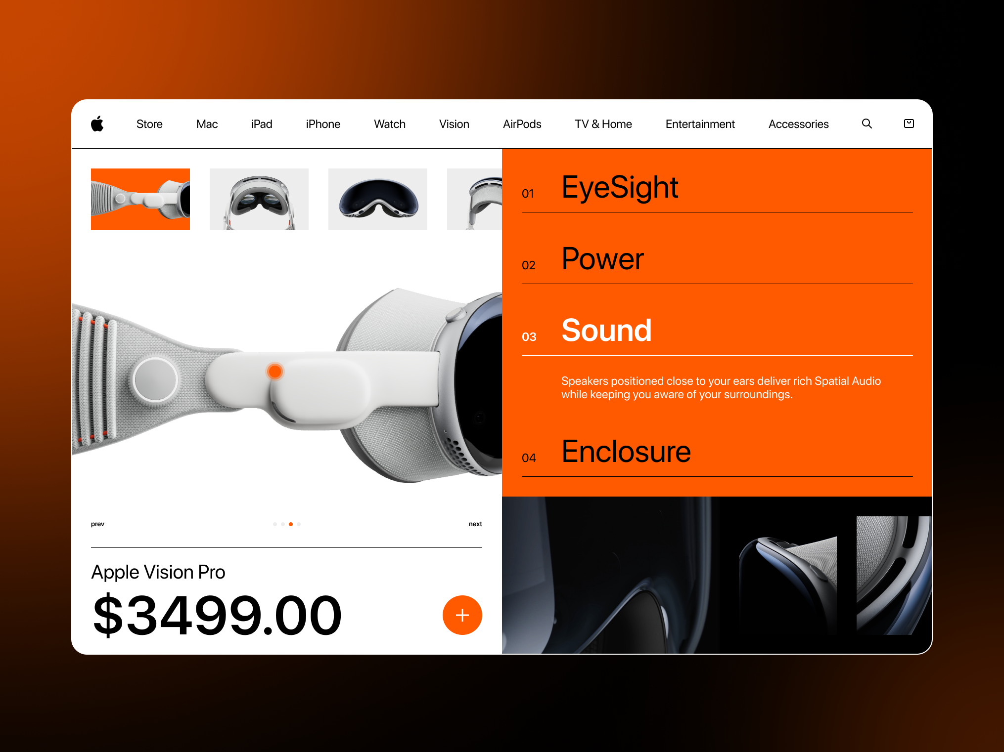 Apple Vision Pro - Product card concept design by Dmitry Kiiashko on ...