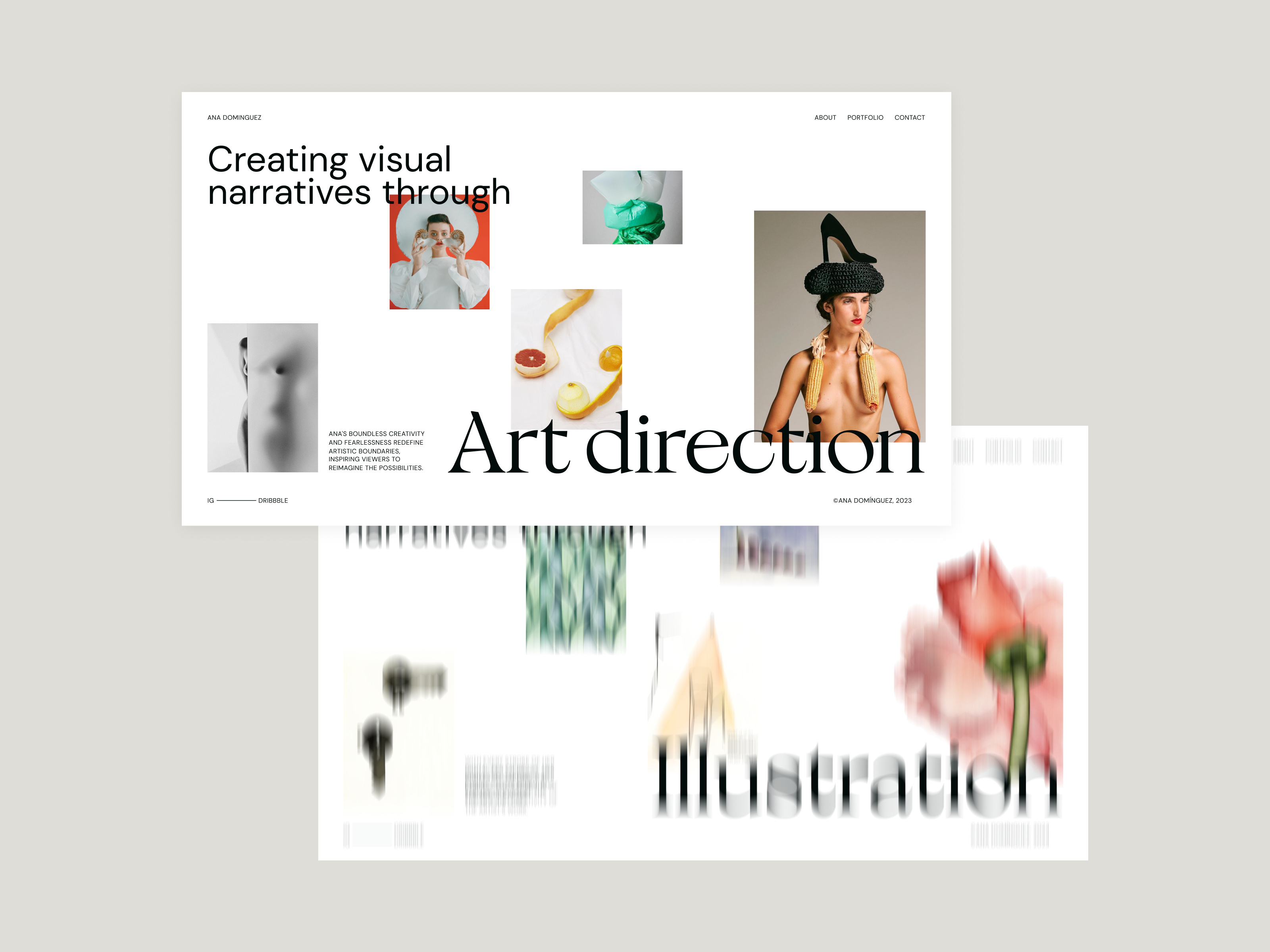 Layout/animation exploration by Antonija Vucak on Dribbble