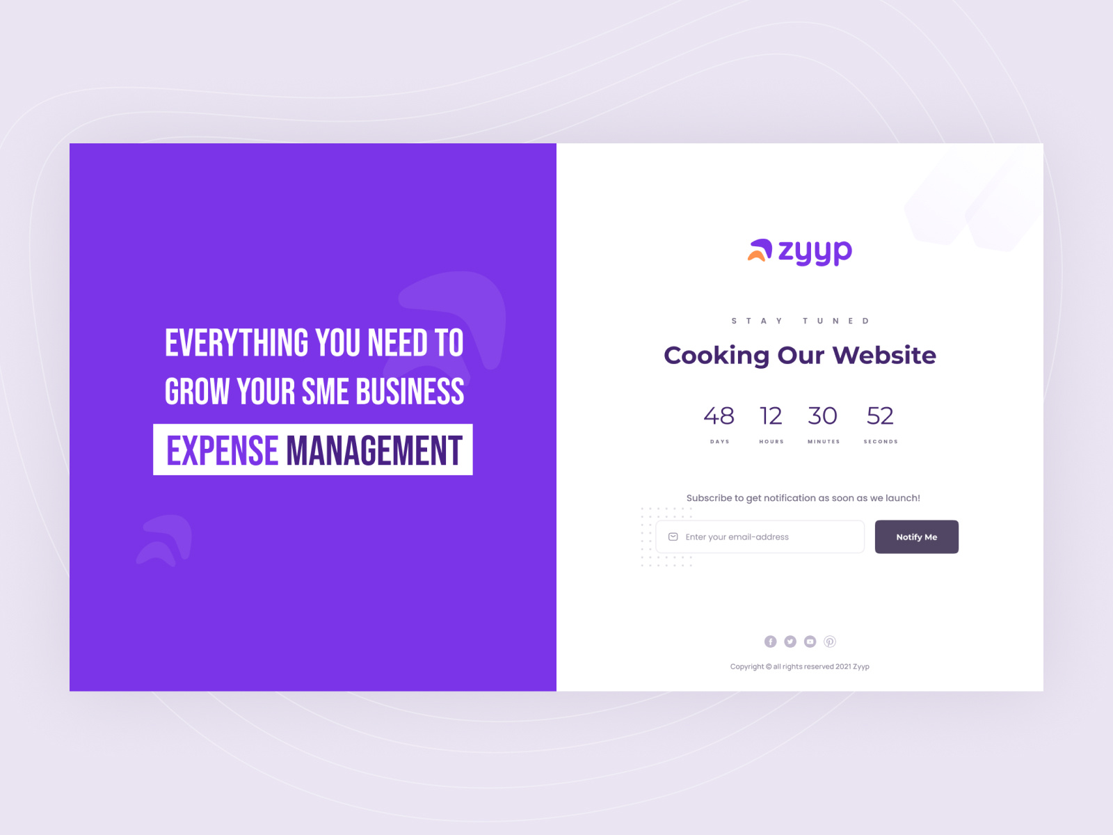 Zyyp - Finance SaaS Website Coming Soon Page by Rifat Hossain on Dribbble