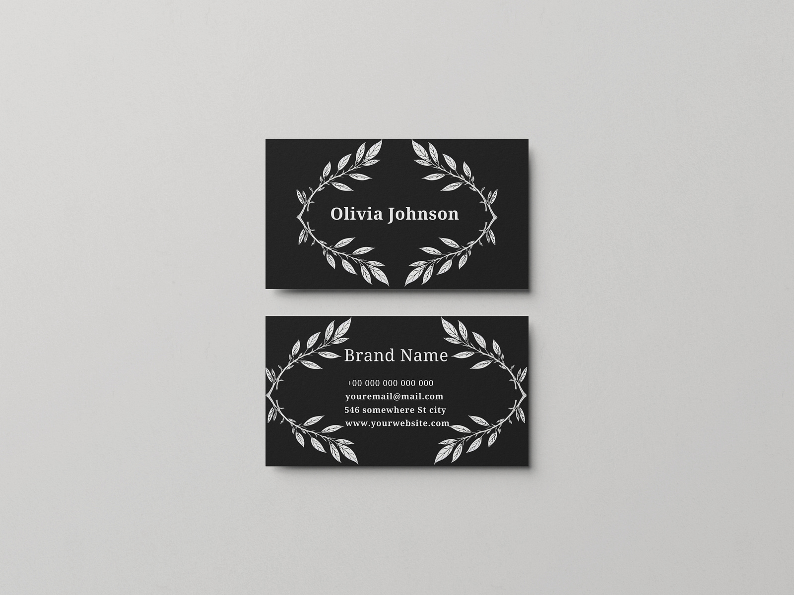 Premium business card template - DIY Canva templates by Susu on Dribbble