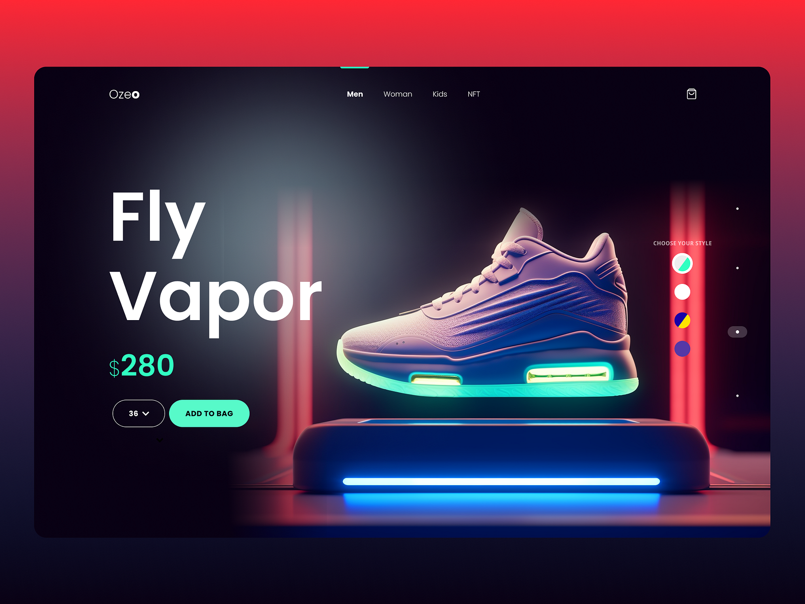 Sneakers website by Jérémie Knops on Dribbble