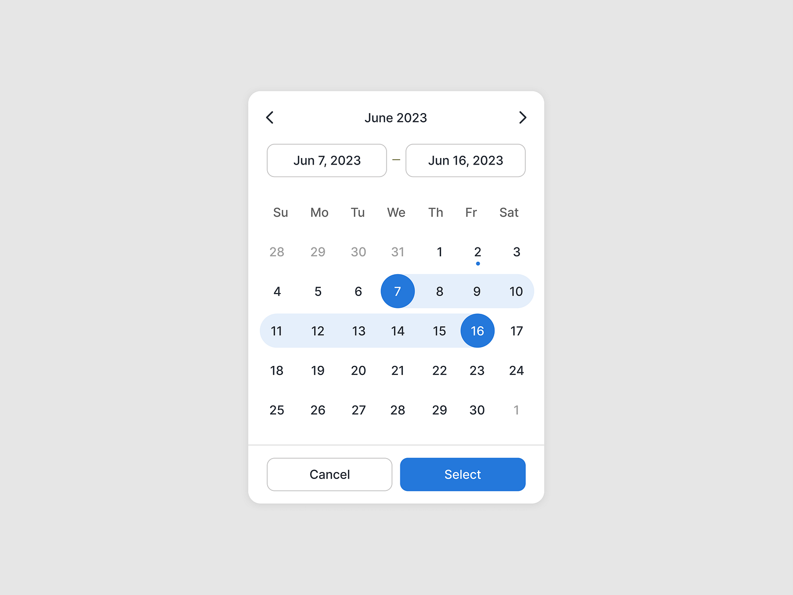 Date Picker by Khadija Bari on Dribbble