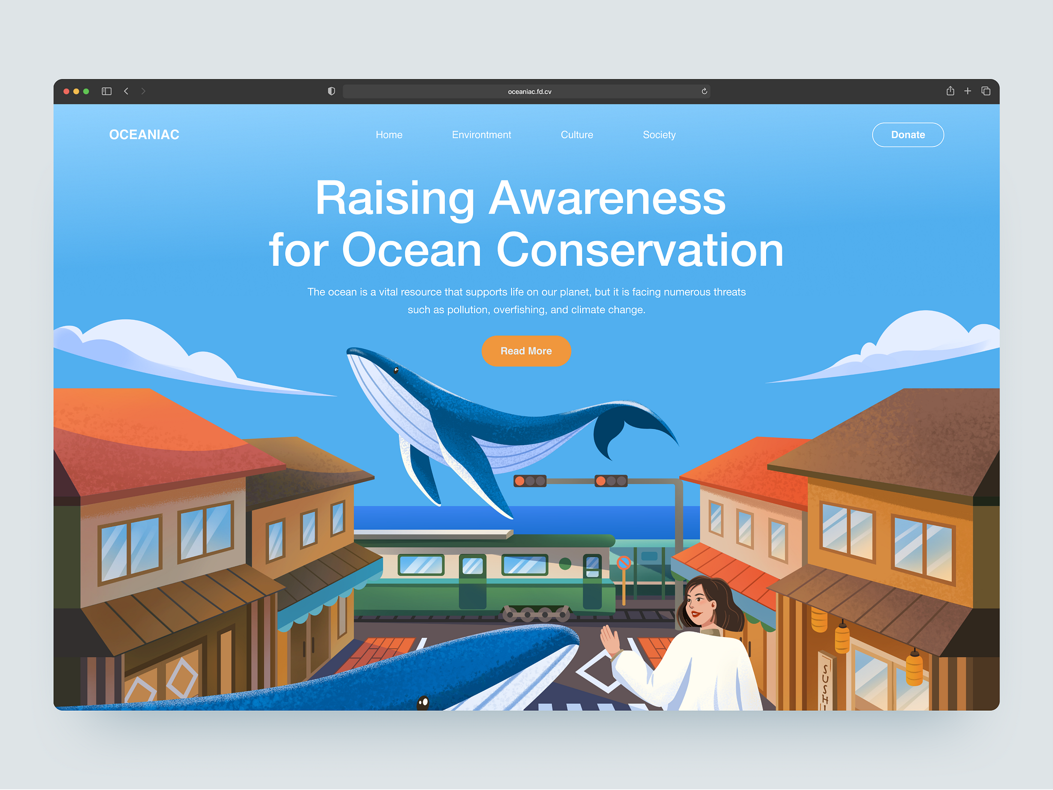 Oceaniac - Header Illustration by Erin Kristina for Plainthing Studio ...