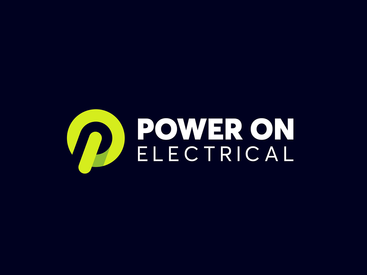 Power On Electrical by gf creative on Dribbble