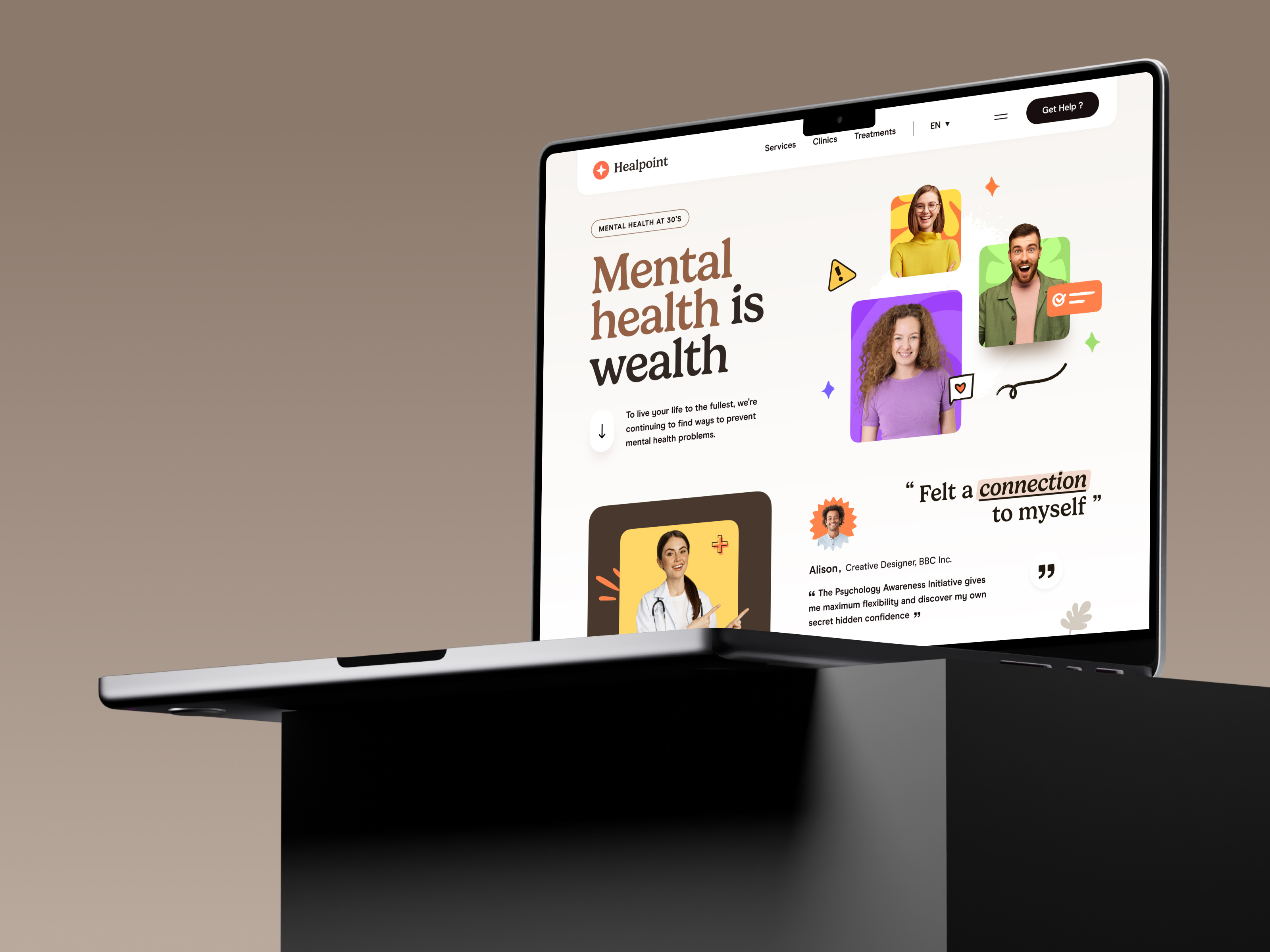 Mental Health Website by Farzan Faruk for Rylic Studio on Dribbble