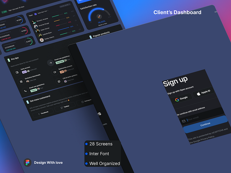 client's dashboard design by Dinshah patel on Dribbble