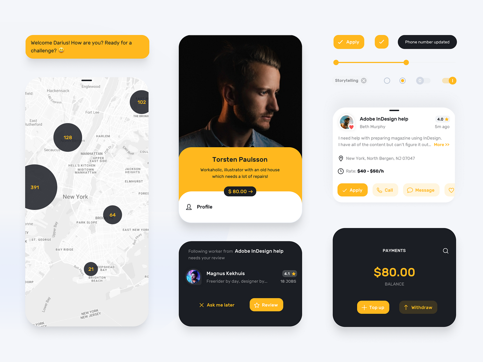 iDo - UI Components by Lucas Swierad for Bondroy on Dribbble
