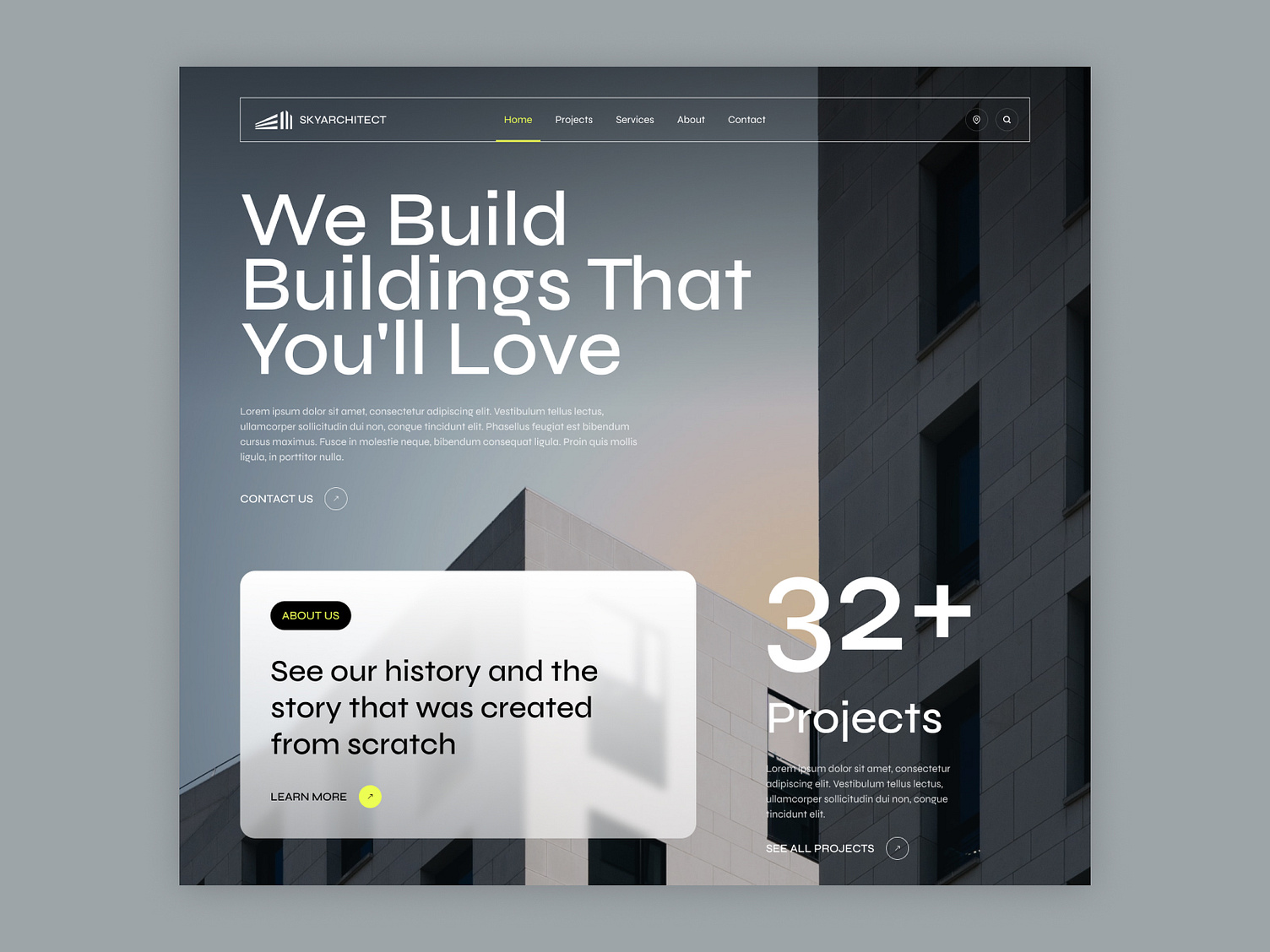 Civil Engineering Website Concept by PopArt Studio on Dribbble