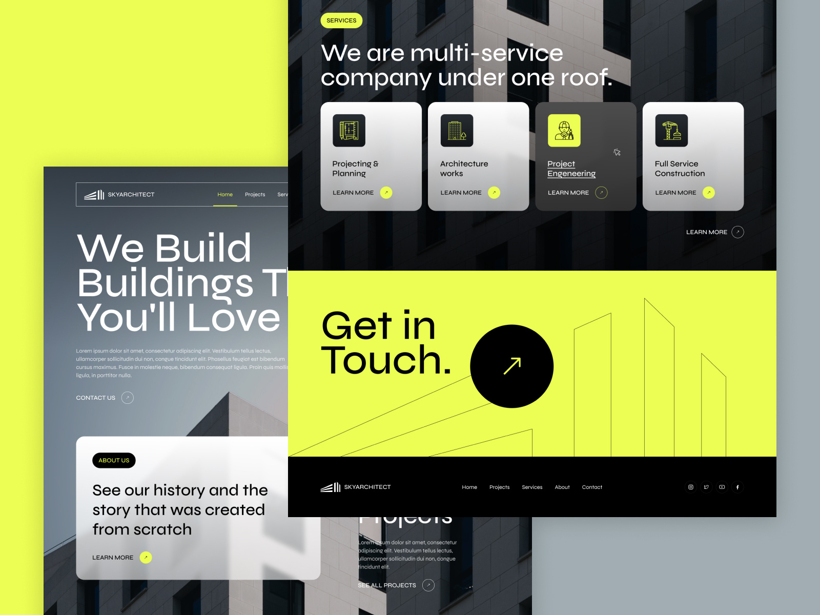 Civil Engineering Website Concept by PopArt Studio on Dribbble