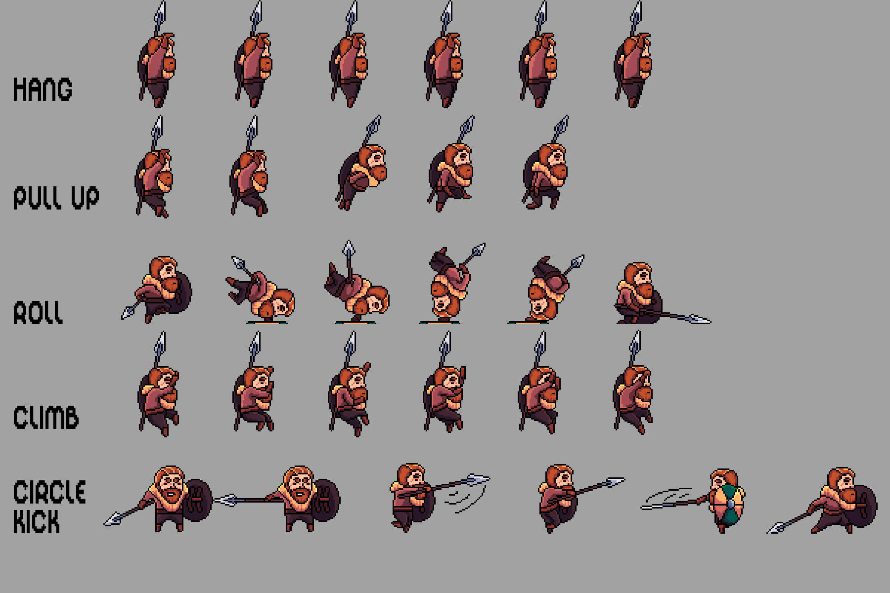 Warrior Sprite Sheets Pixel Art Pack 2 by 2D Game Assets on Dribbble