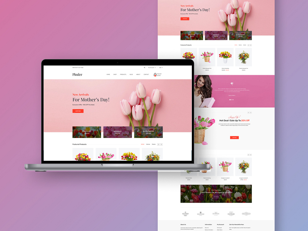 Flower Shop Website designs, themes, templates and downloadable graphic ...