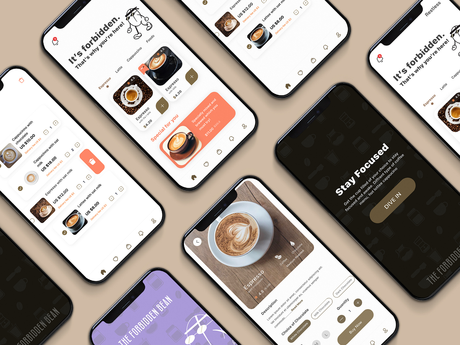 The Forbidden Bean App by Riyaadh Allie on Dribbble
