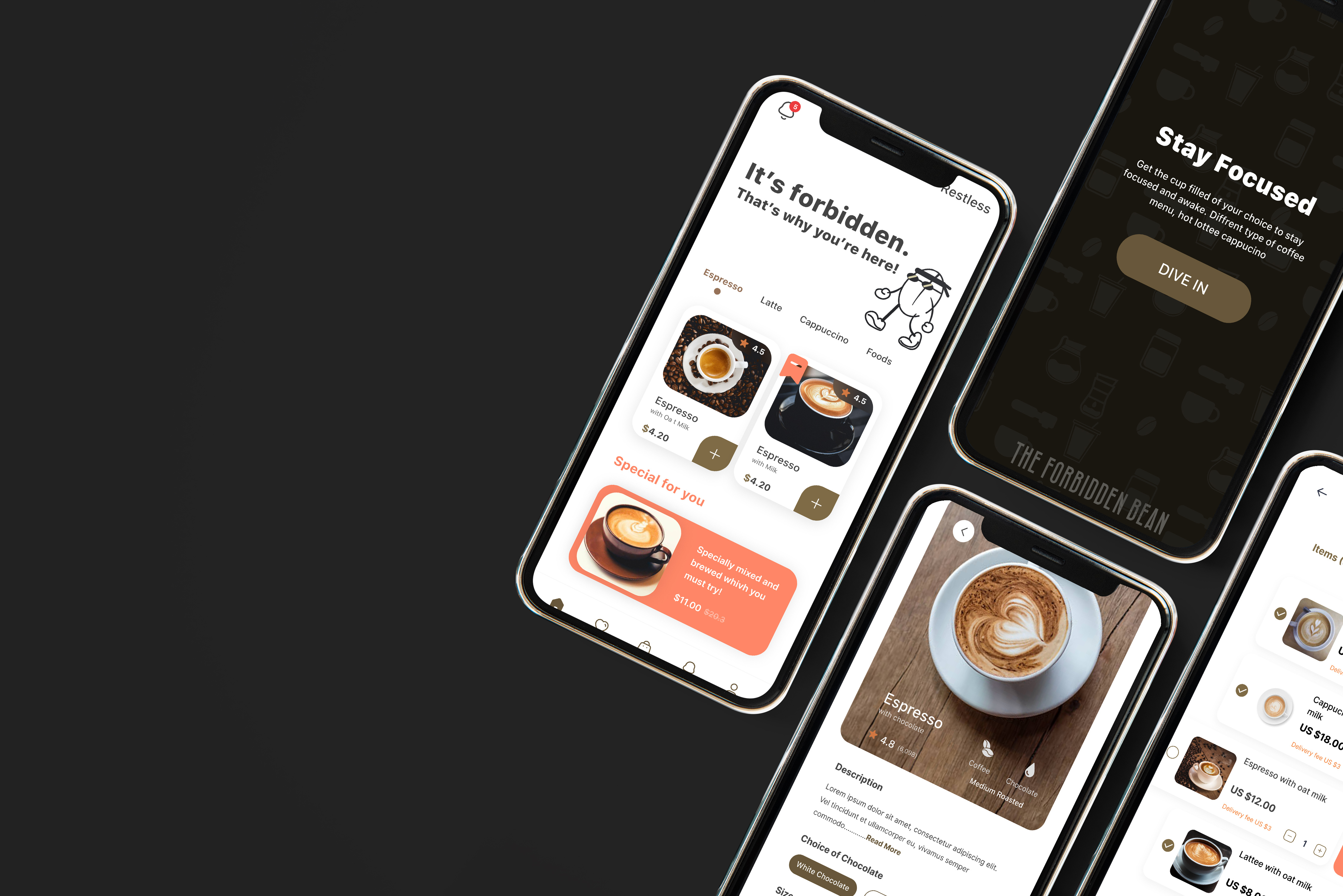 The Forbidden Bean App by Riyaadh Allie on Dribbble