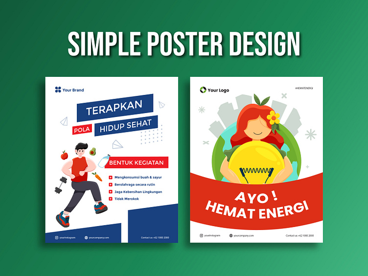 Poster Illustrations Fun Theme by najihdesign on Dribbble