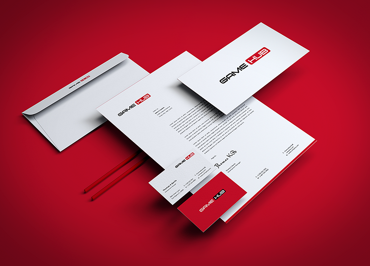 GAME HUB - Logo and Stationery by Kleinbott. on Dribbble