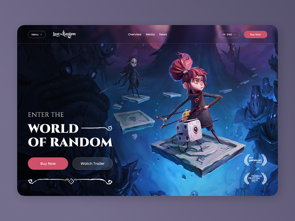 Game Landing Page by Ronas IT | UI/UX Team on Dribbble