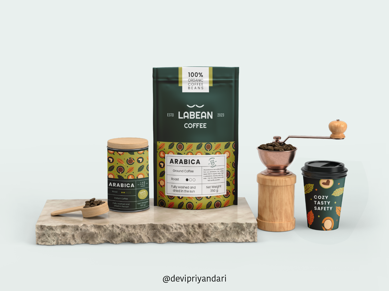 LABEAN Coffee House - Logo Brand Identity Packaging Design by Devi ...