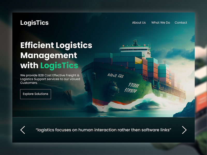 Logistics Website designs, themes, templates and downloadable graphic ...