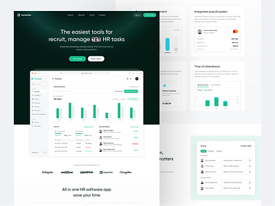 HR Management - Landing page by Aghna Fikrunafuddin for Dipa Inhouse on ...
