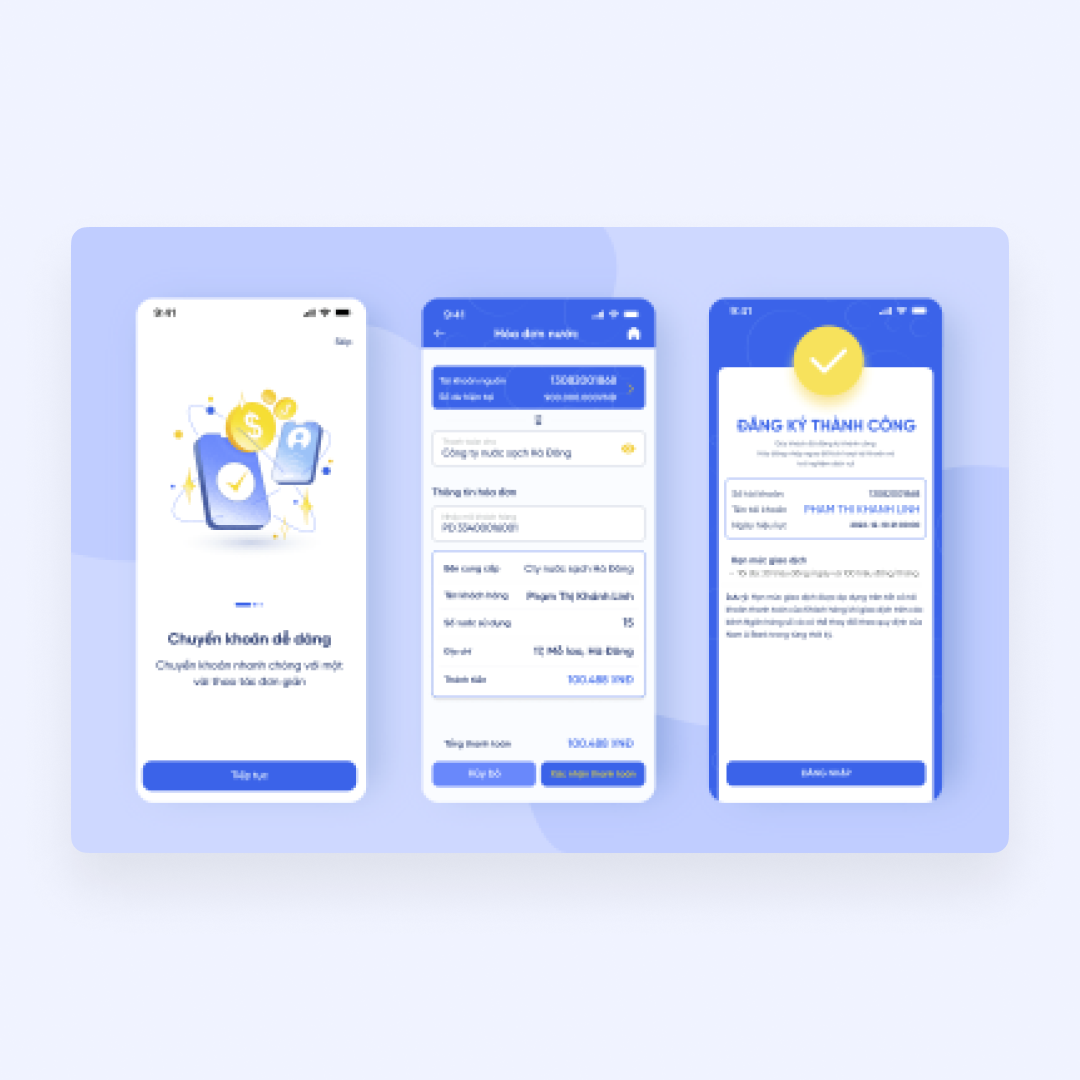 Nam Á Bank I Banking app UI Redesign by Kao Thi Tr on Dribbble