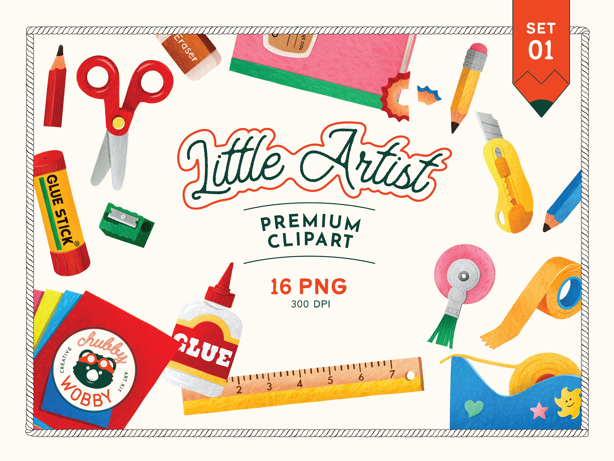 Little Artist | Vol.1 by Chubby Wobby on Dribbble