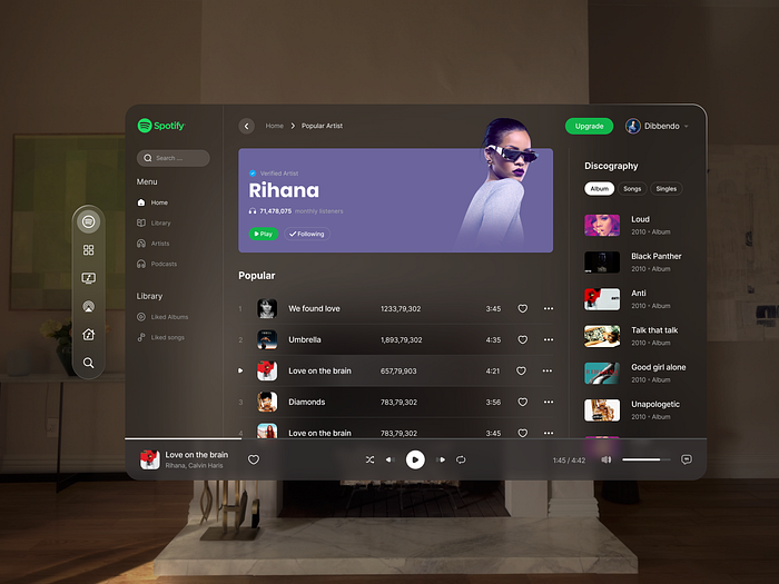Vision Pro UI designs, themes, templates and downloadable graphic ...