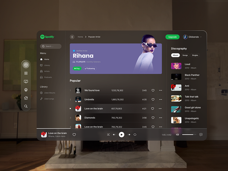 Vision Pro UI designs, themes, templates and downloadable graphic ...