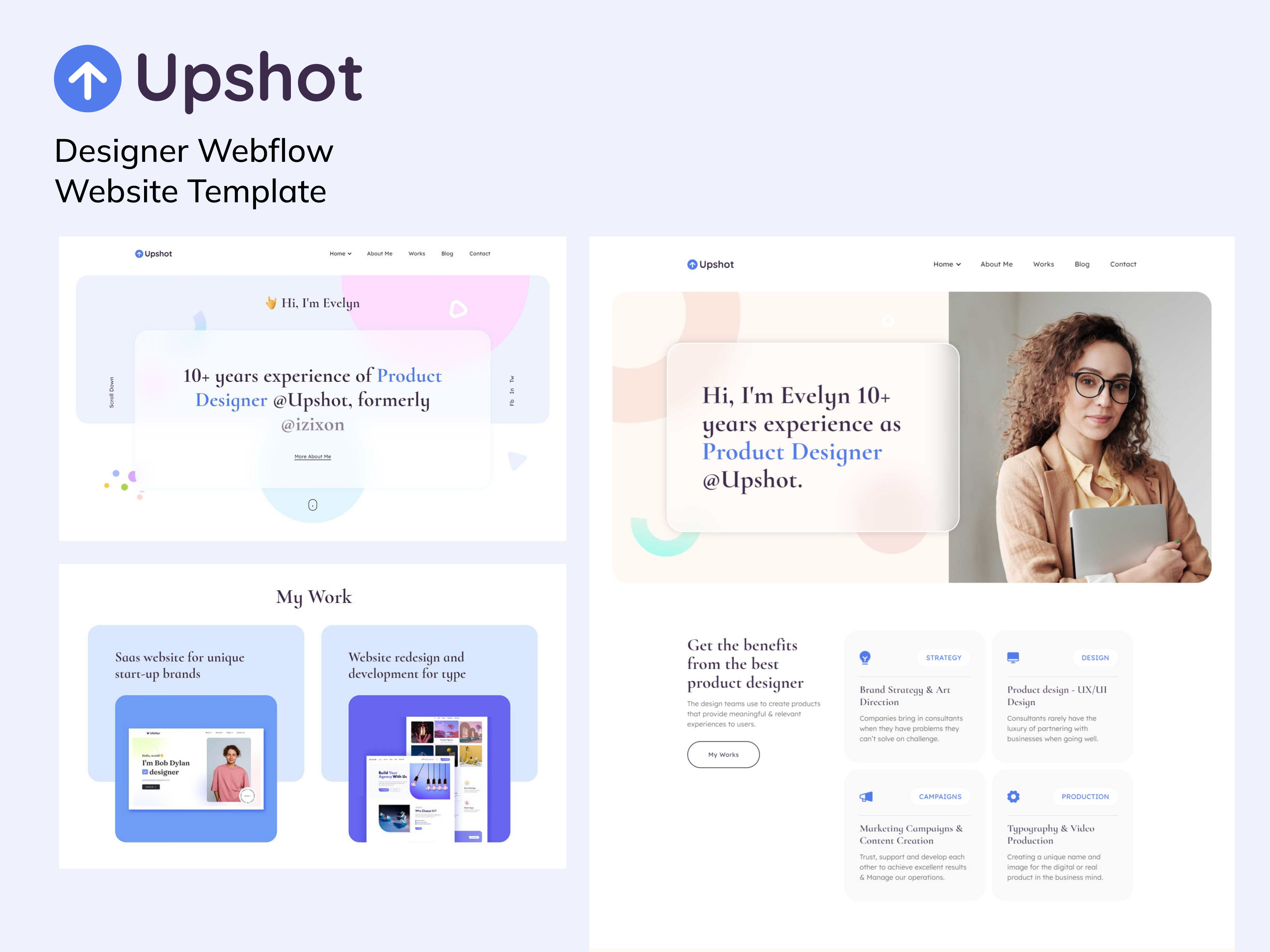 Designer Portfolio Webflow Website Template Design by VictorFlow on ...