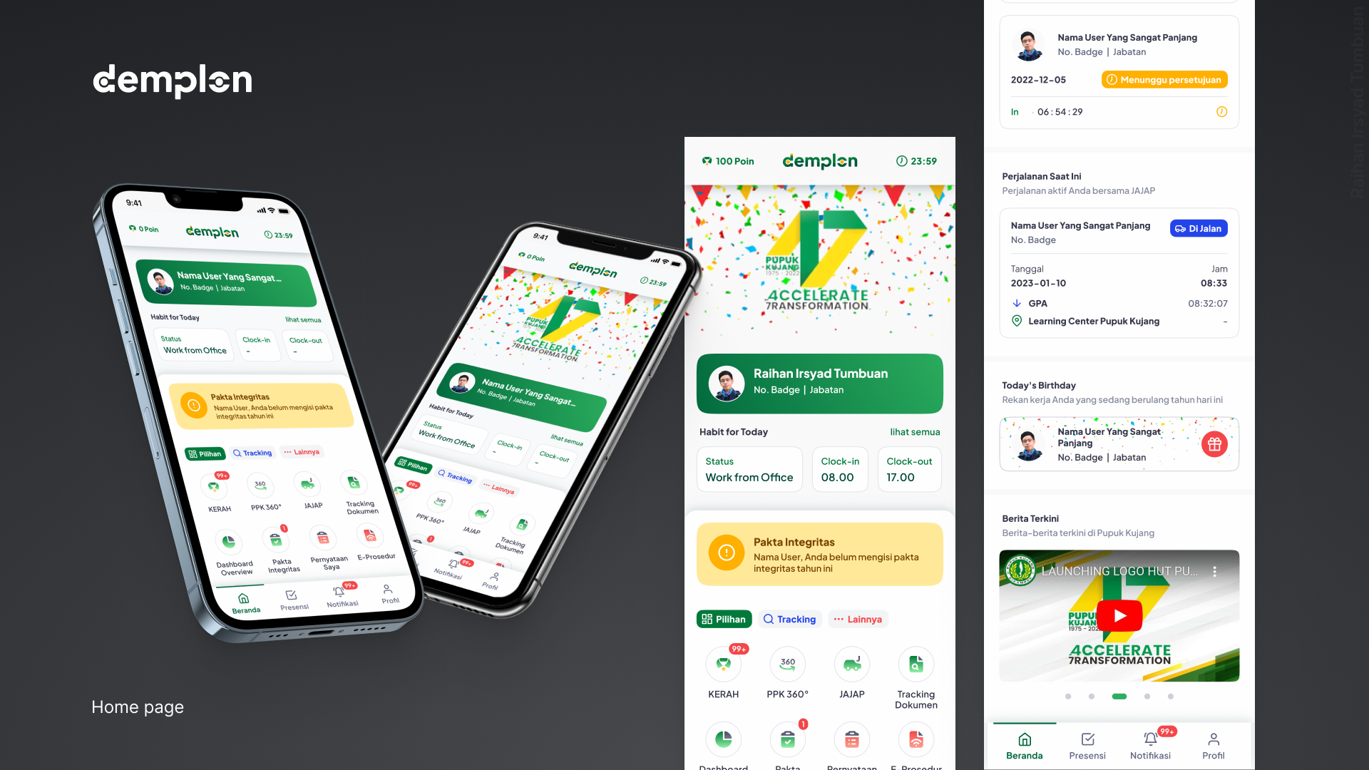 Demplon: Mobile Super-App for PT. Pupuk Kujang & KIKC Employees by ...