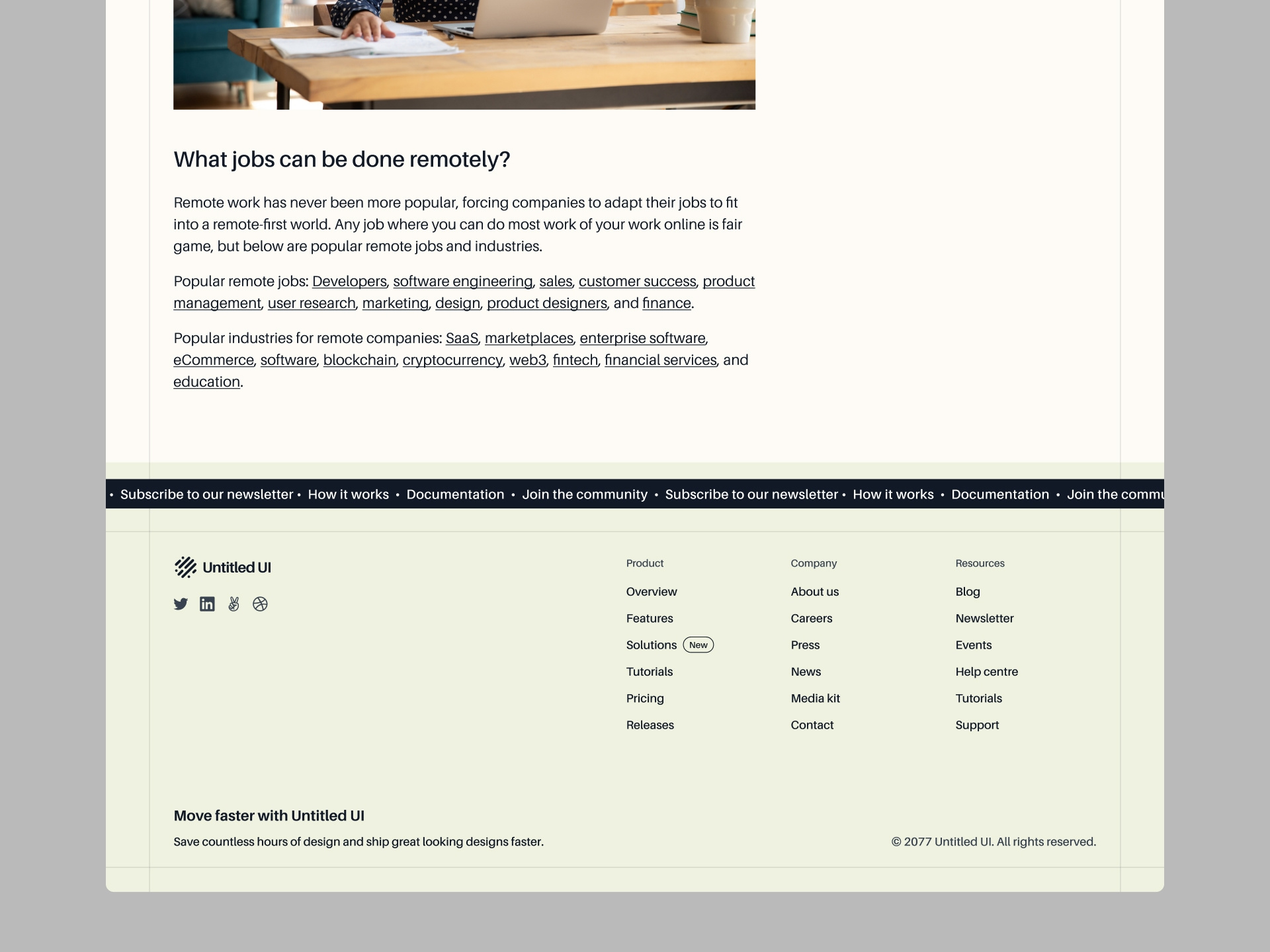 Minimal blog post — Untitled UI by Jordan Hughes® on Dribbble