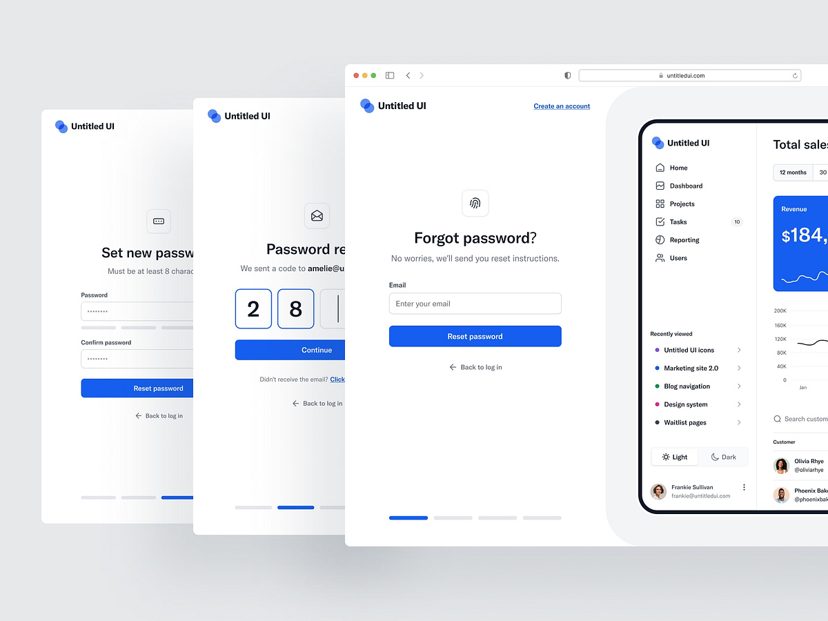 Minimal forgot password user flow — Untitled UI by Jordan Hughes® on ...