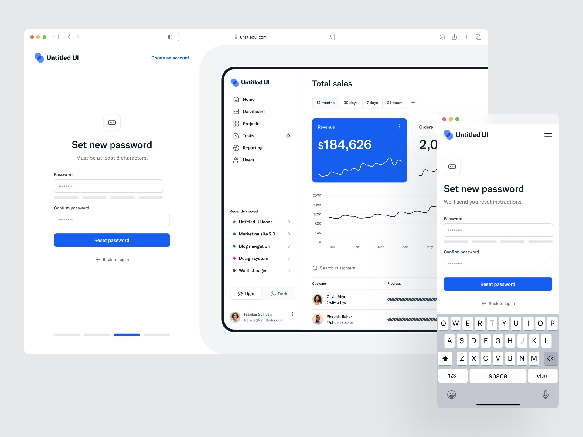 Minimal forgot password user flow — Untitled UI by Jordan Hughes® on ...