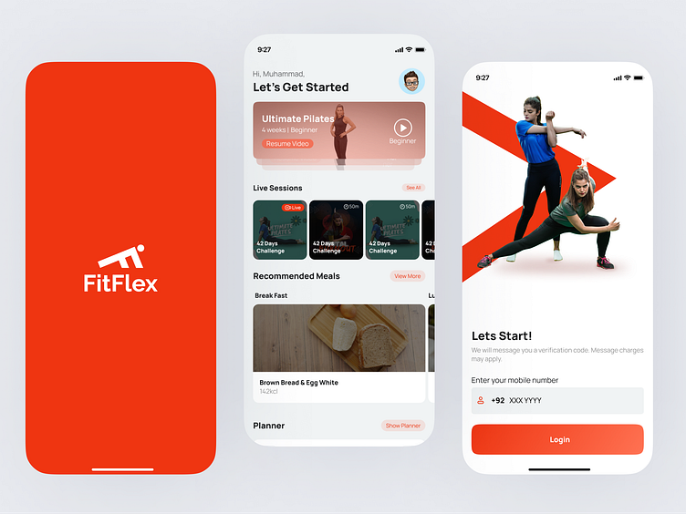 Fitflex Fitness App Concept by Muhammad Ali on Dribbble
