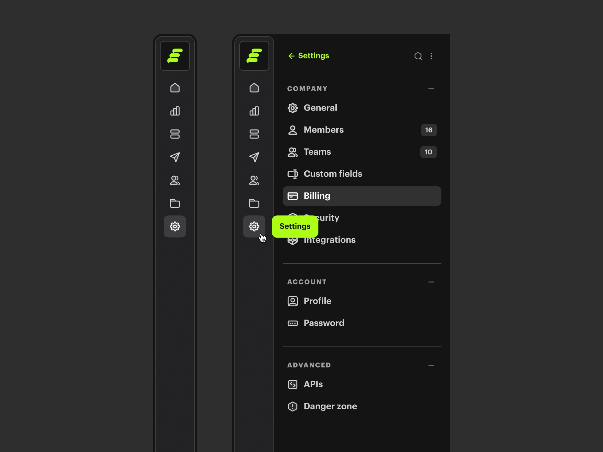 Dual-tier sidebar navigation — Untitled UI by Jordan Hughes® on Dribbble