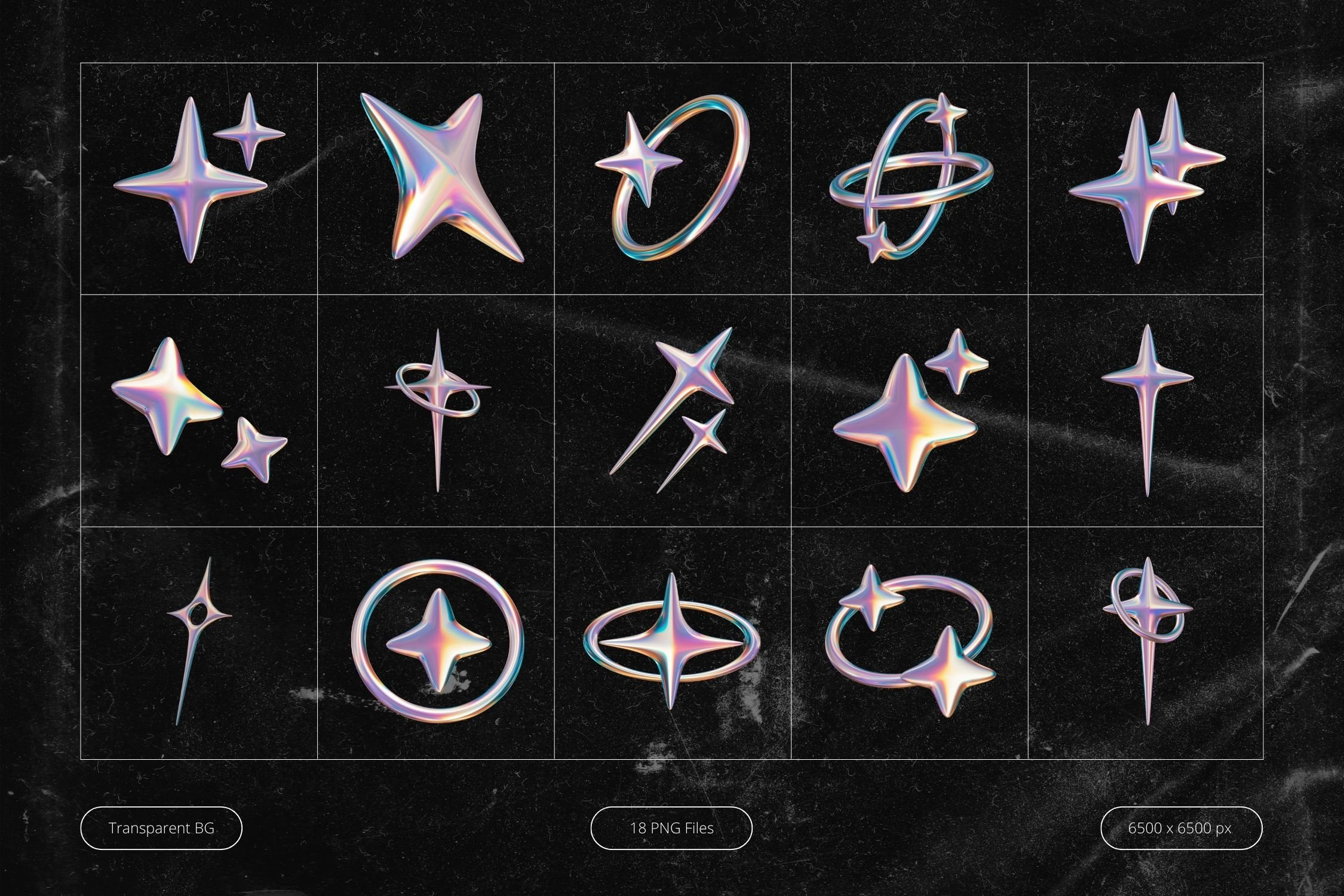 Y2K Sparkle Elements by Pixelbuddha on Dribbble