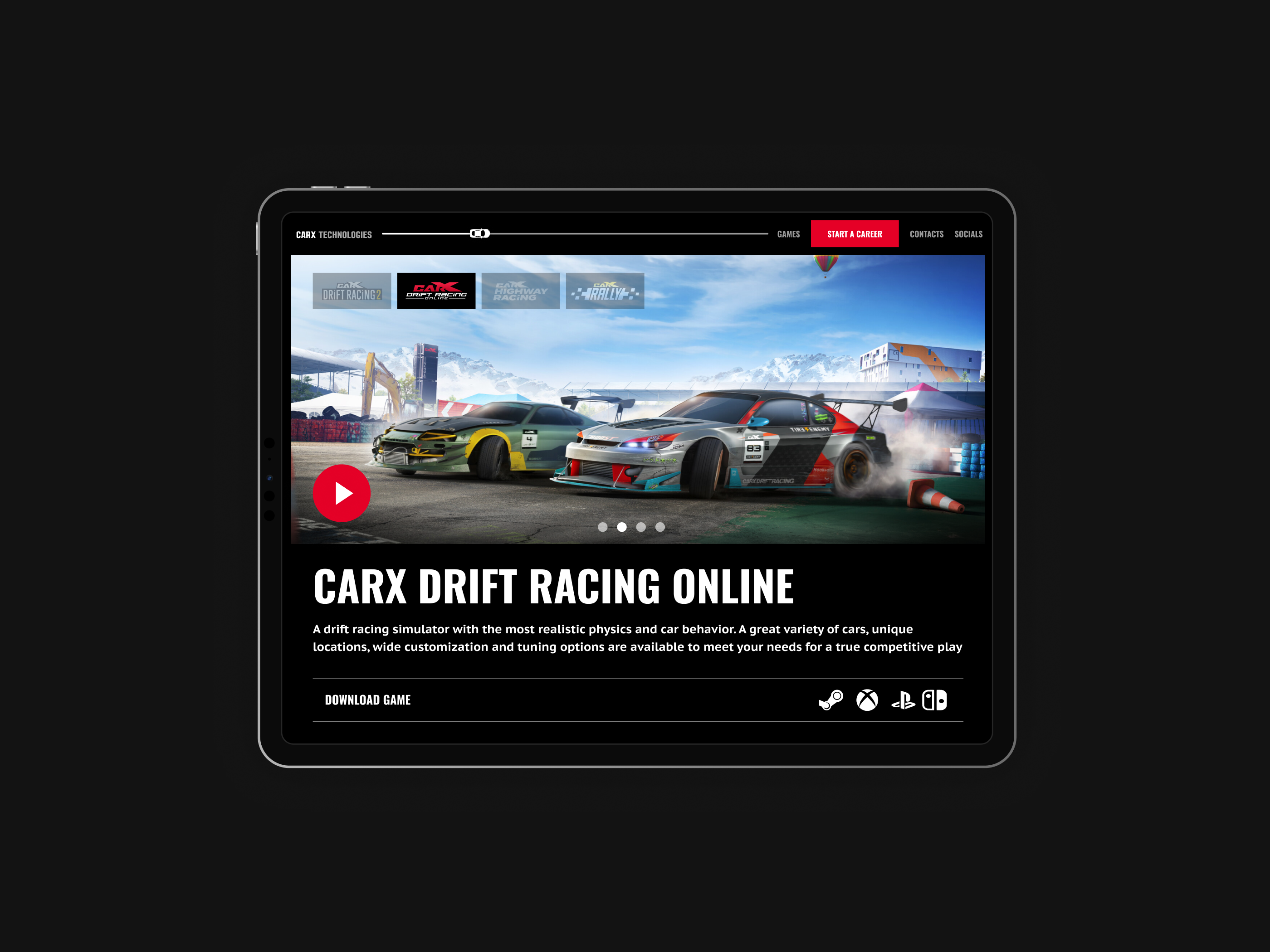 CarX Website — Showcase by 69pixels. on Dribbble