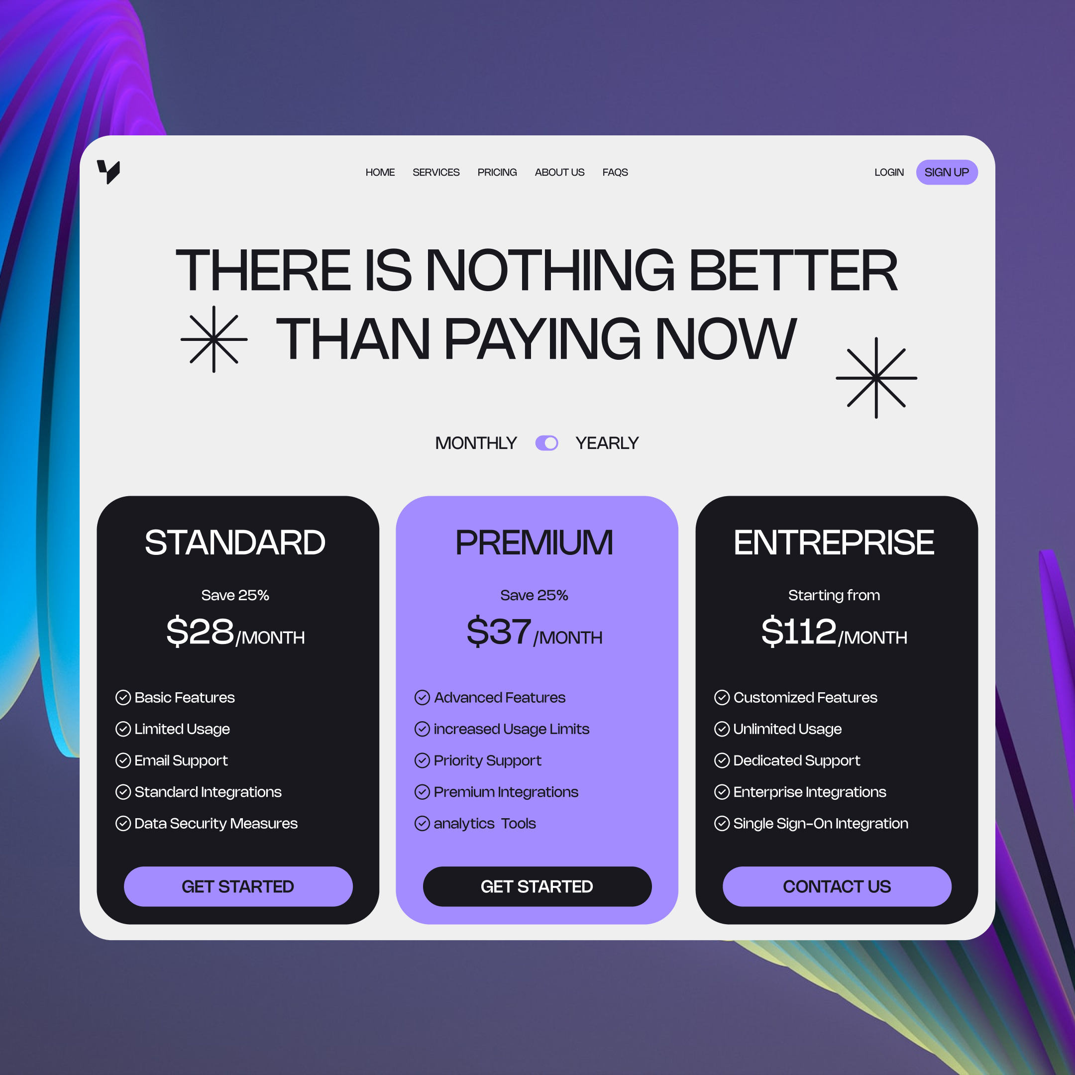 Pricing page UI design by Gaster Studio on Dribbble
