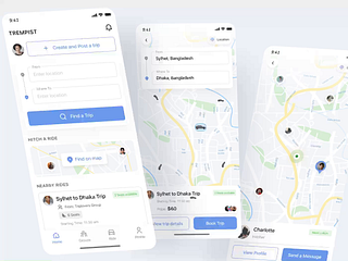 Browse thousands of Ride Sharing images for design inspiration | Dribbble