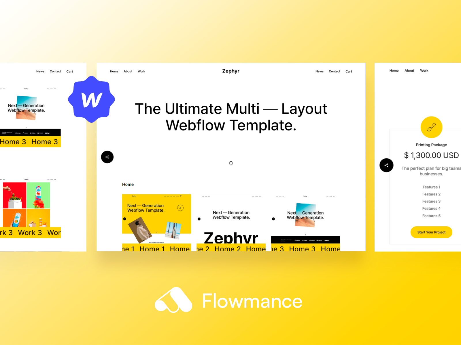 Zephyr – Business Webflow Template by Flowmance on Dribbble
