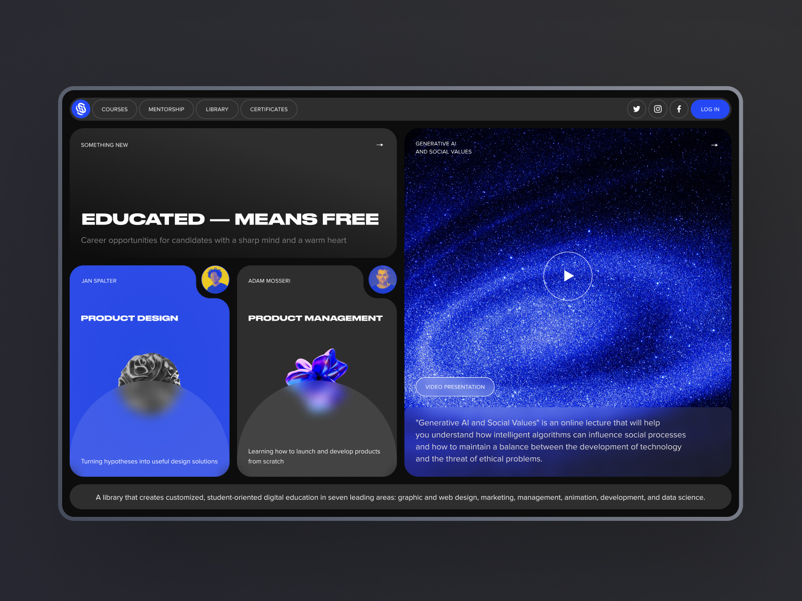 Educated / Modular grid design by Andrii Roh on Dribbble