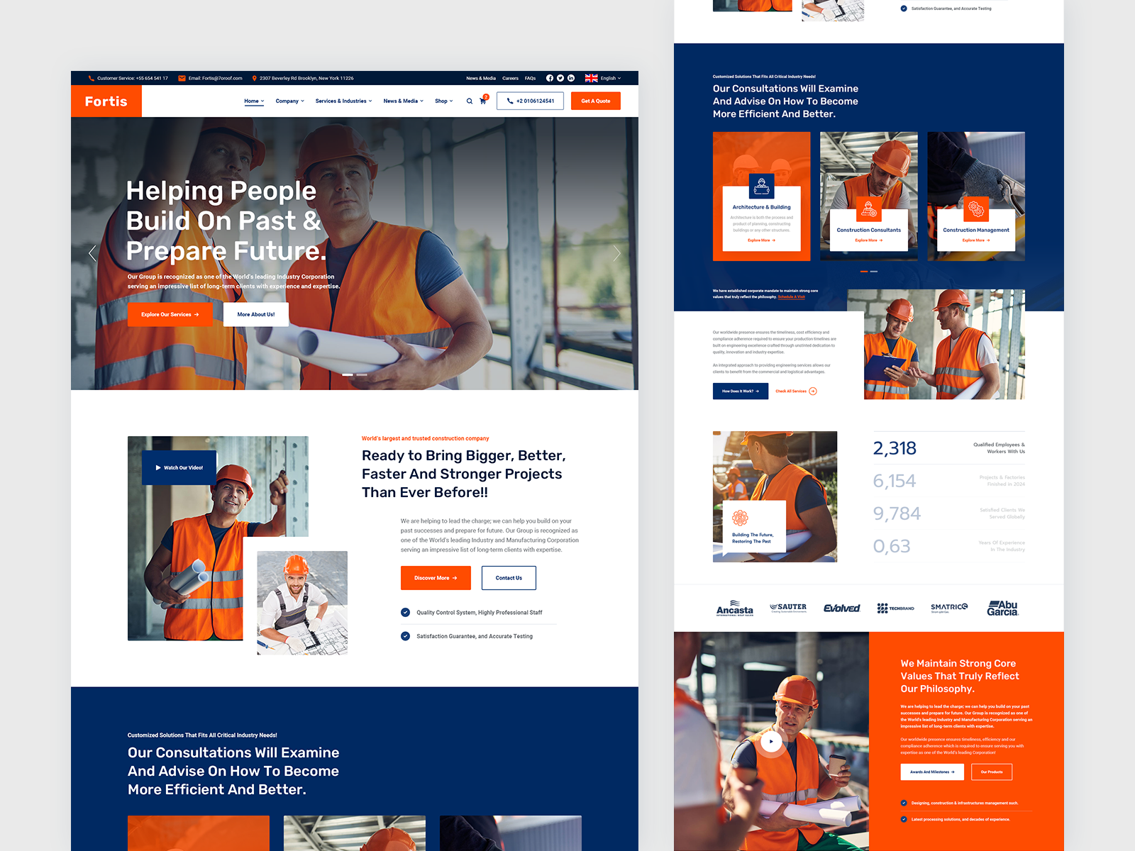 Fortis Construction by Mahmoud Baghagho on Dribbble