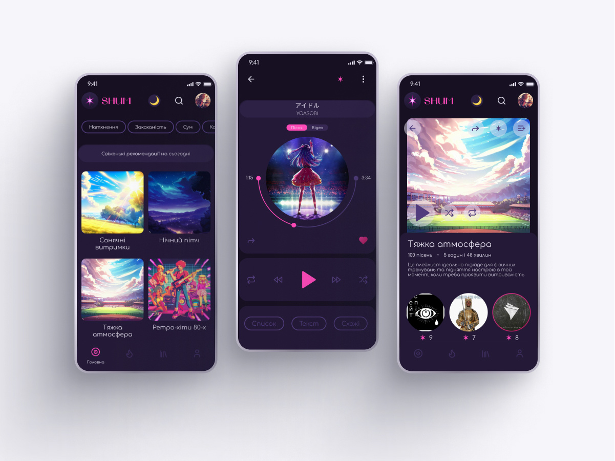 Music app concept by Hanna BRK on Dribbble