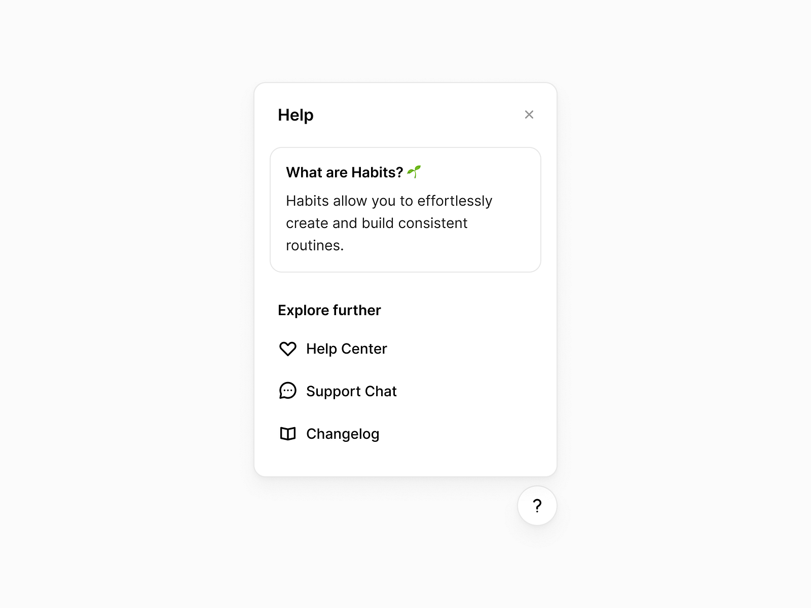 Contextual Help Menu by Sarvesh Pansare for Lyearn on Dribbble