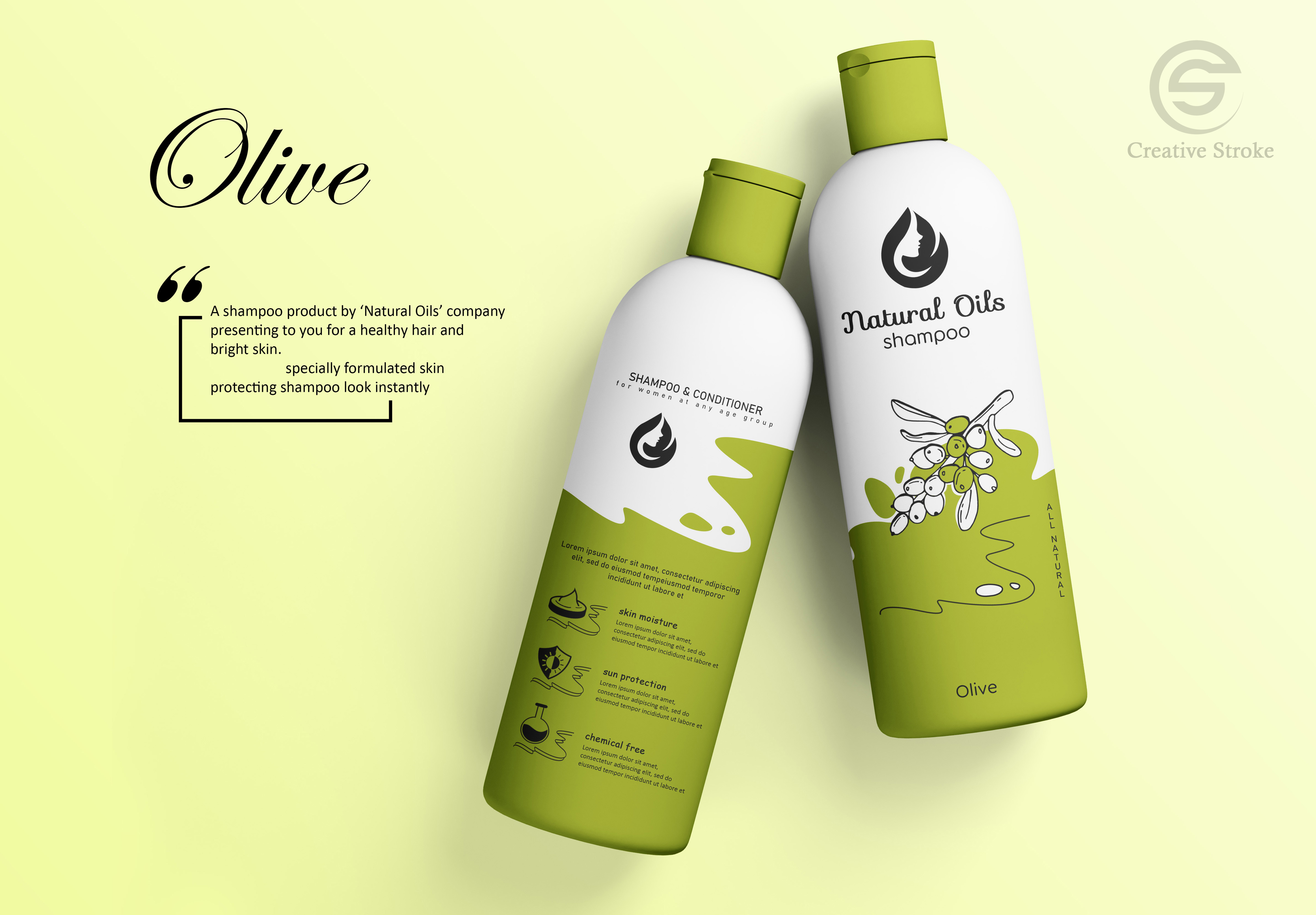 shampoo bottle package designing by Creative Stroke on Dribbble