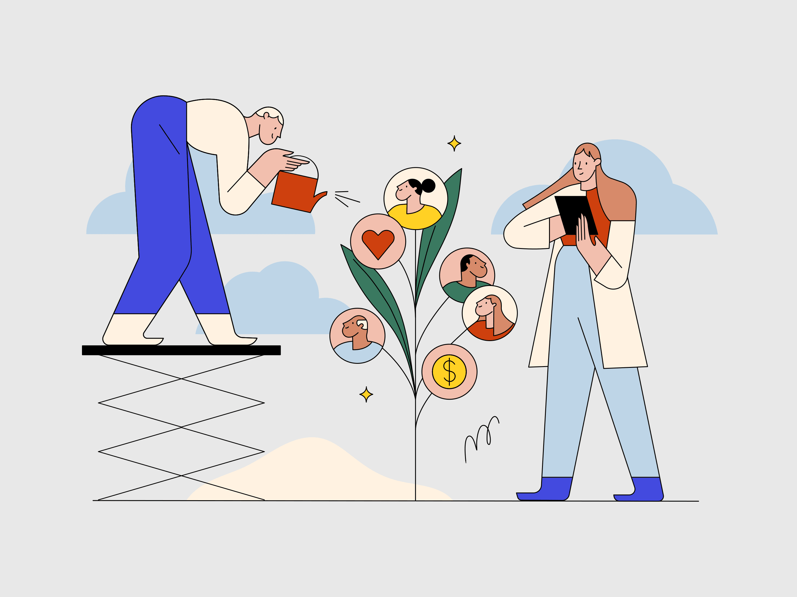 Digital Marketing illustrations pack by Asyle on Dribbble