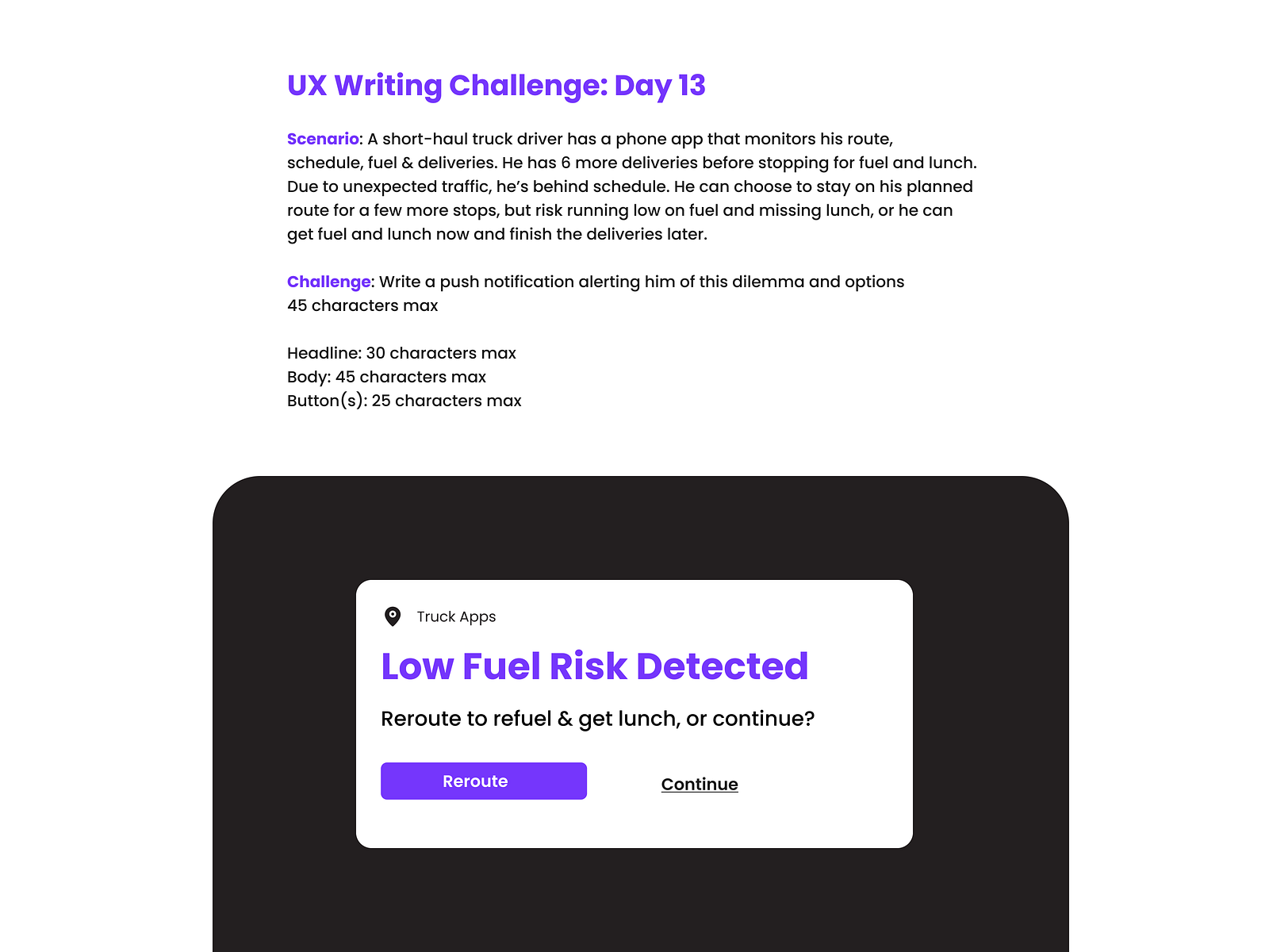 UX Writing Challenge: Day 13 by Raihan Setiadi on Dribbble