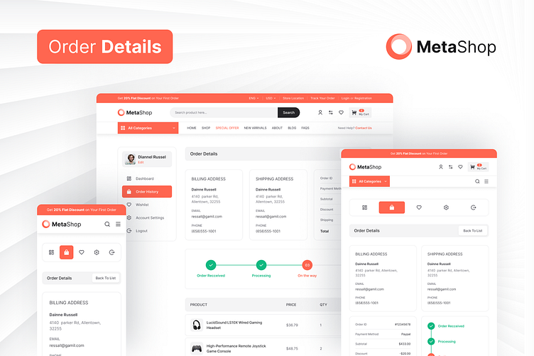 Metashop React Nextjs Ecommerce For Headless Woocommerce By Zelal Hossain For Js Template On