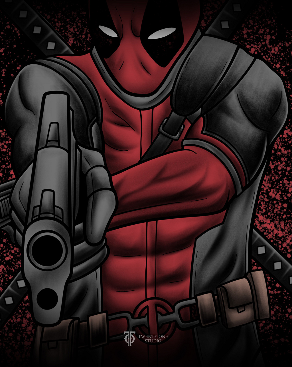 Deadpool (Commission artwork) by Twenty One Studio on Dribbble