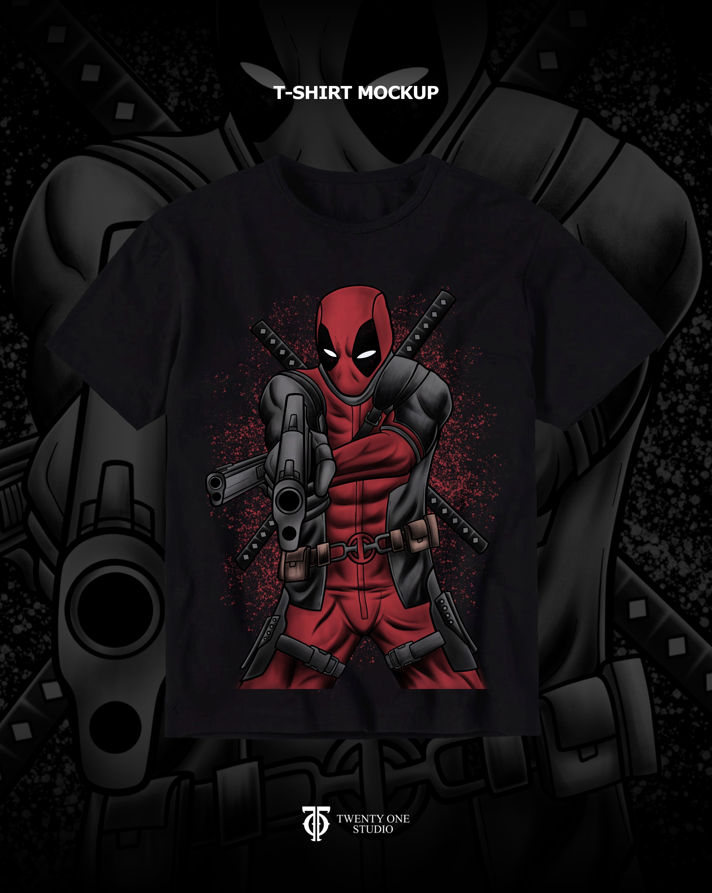 Deadpool (Commission artwork) by Twenty One Studio on Dribbble